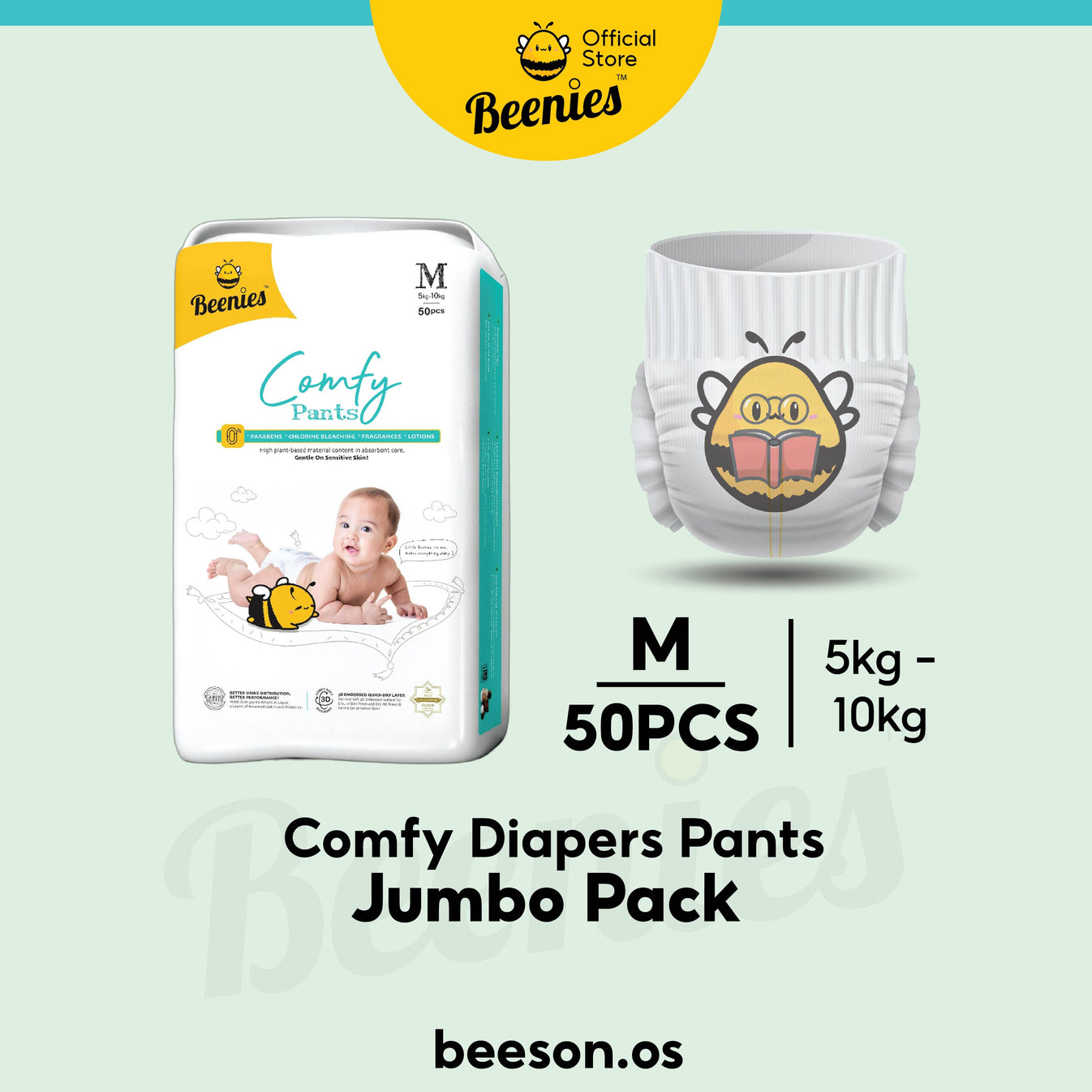 Beenies Baby Diapers Comfy Pants Jumbo Pack – www.beeson.com.my